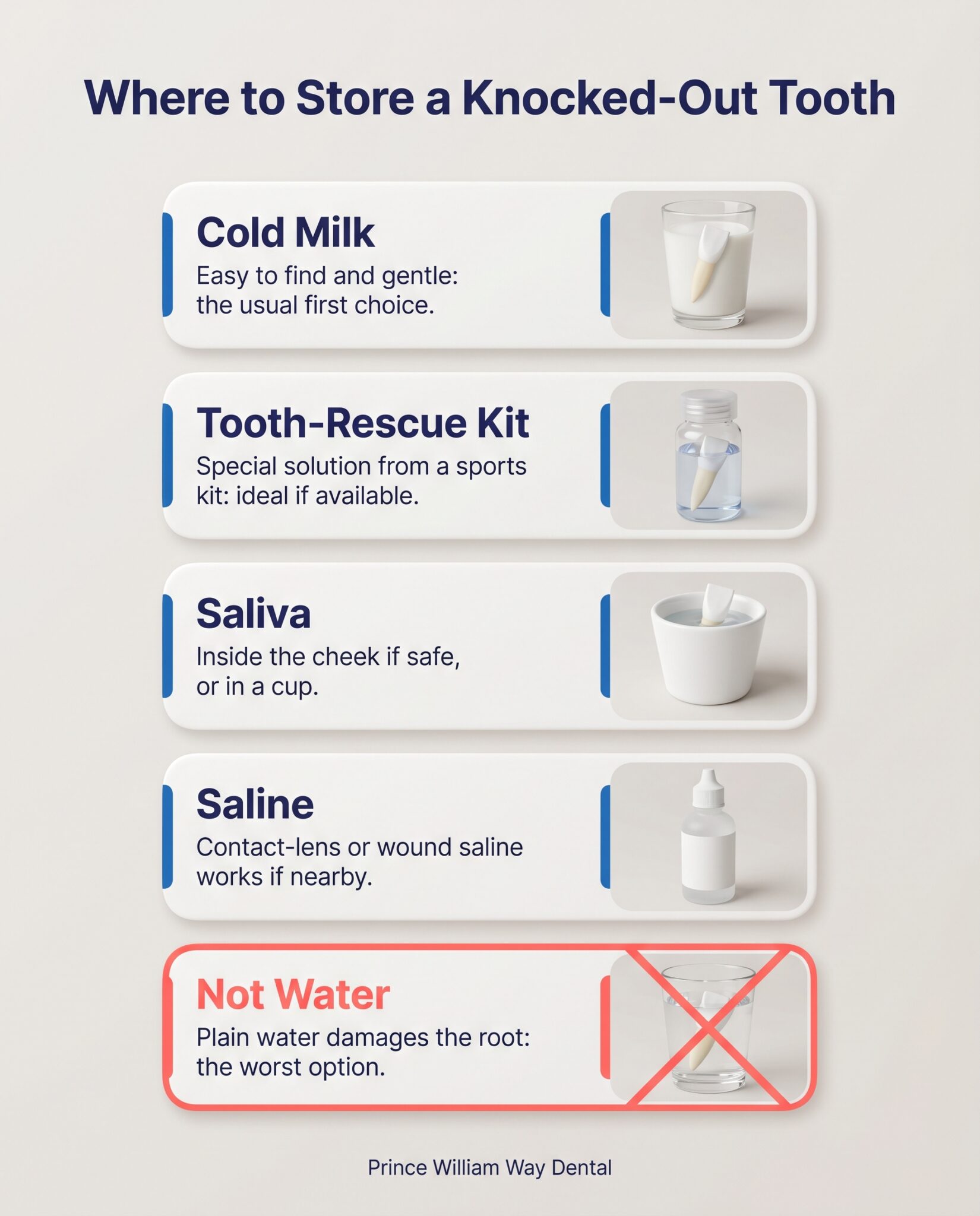 Knocked-Out or Broken Tooth: Quick First Aid | Prince William Way Dental